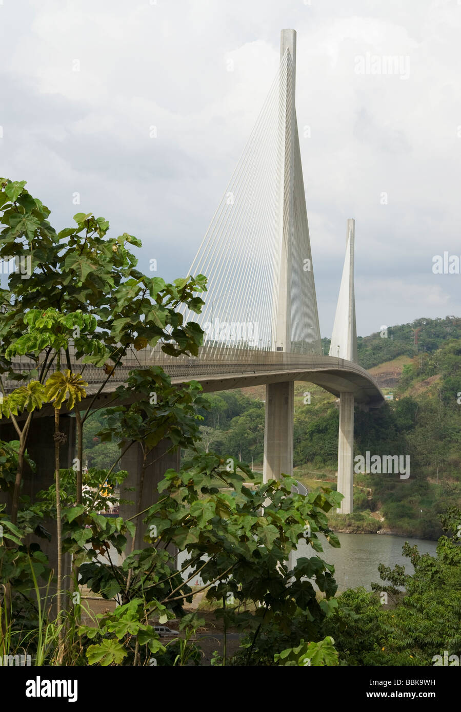 Panama.Panama Canal.The Centennial Bridge Stock Photo - Alamy