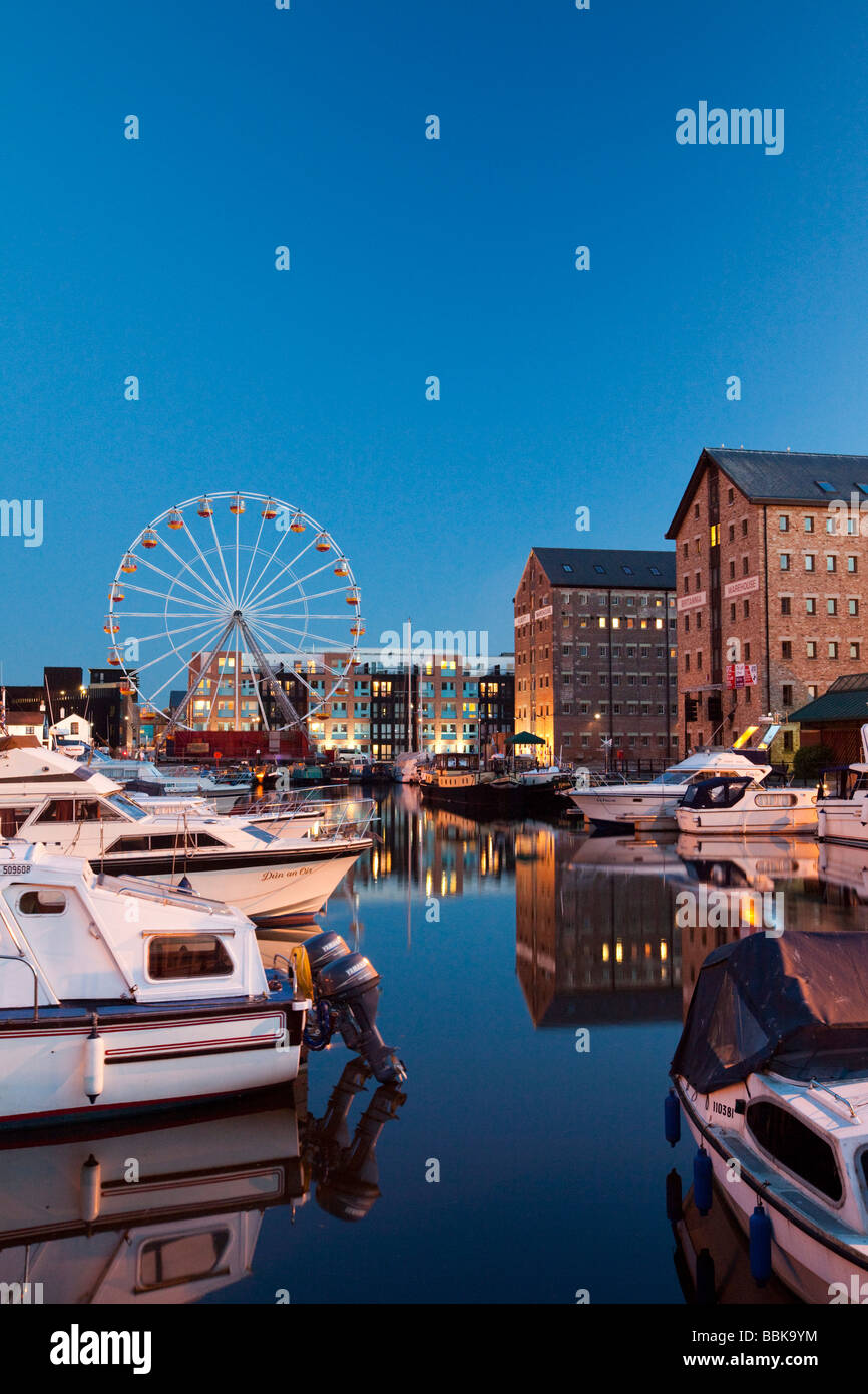 The Worlds Fair Wheel and Gloucester Docks at night during the Tall ...