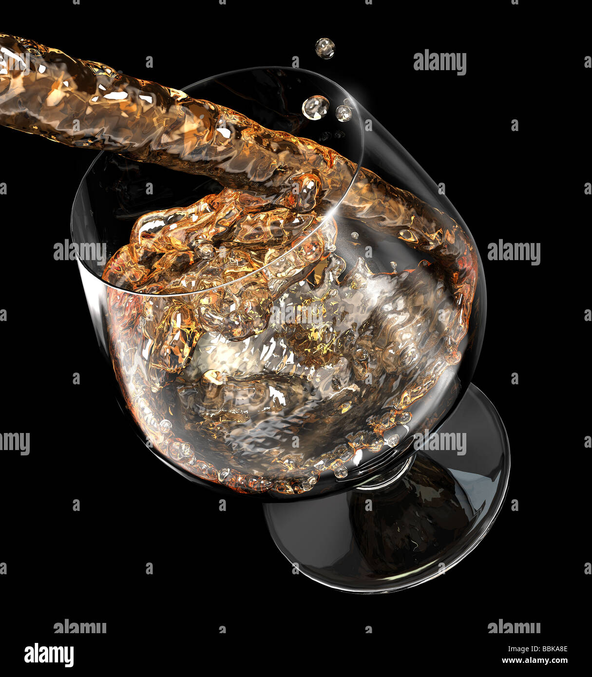 liquid pouring into a glass Stock Photo - Alamy