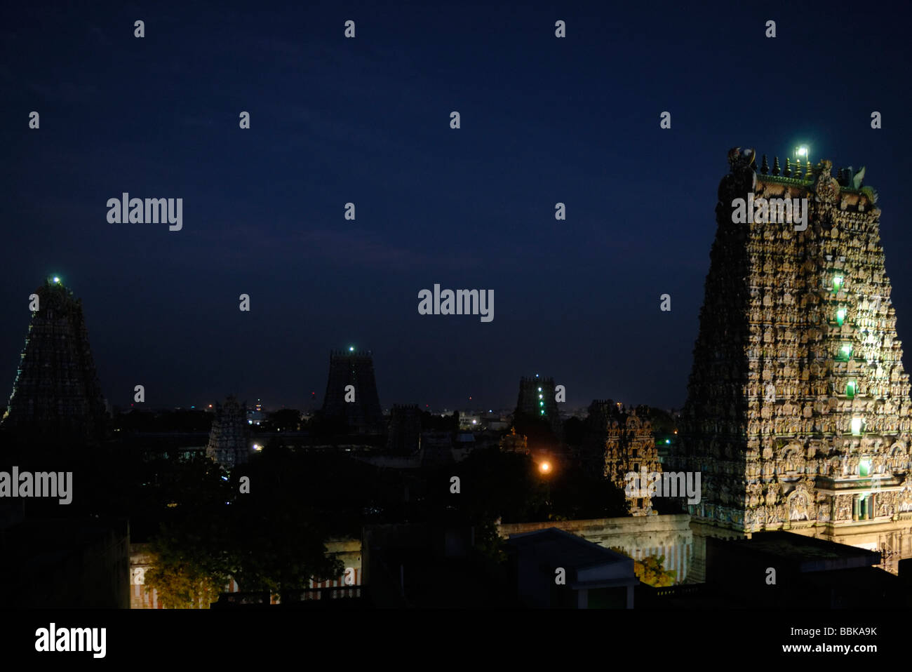 Meenakshi Temple At Night