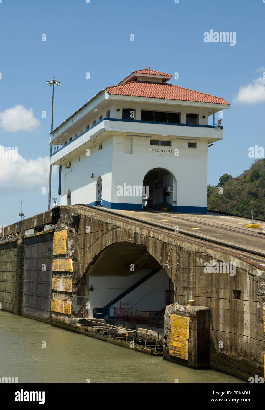 Panama.Panama Canal and Pedro Miguel Locks Stock Photo - Alamy
