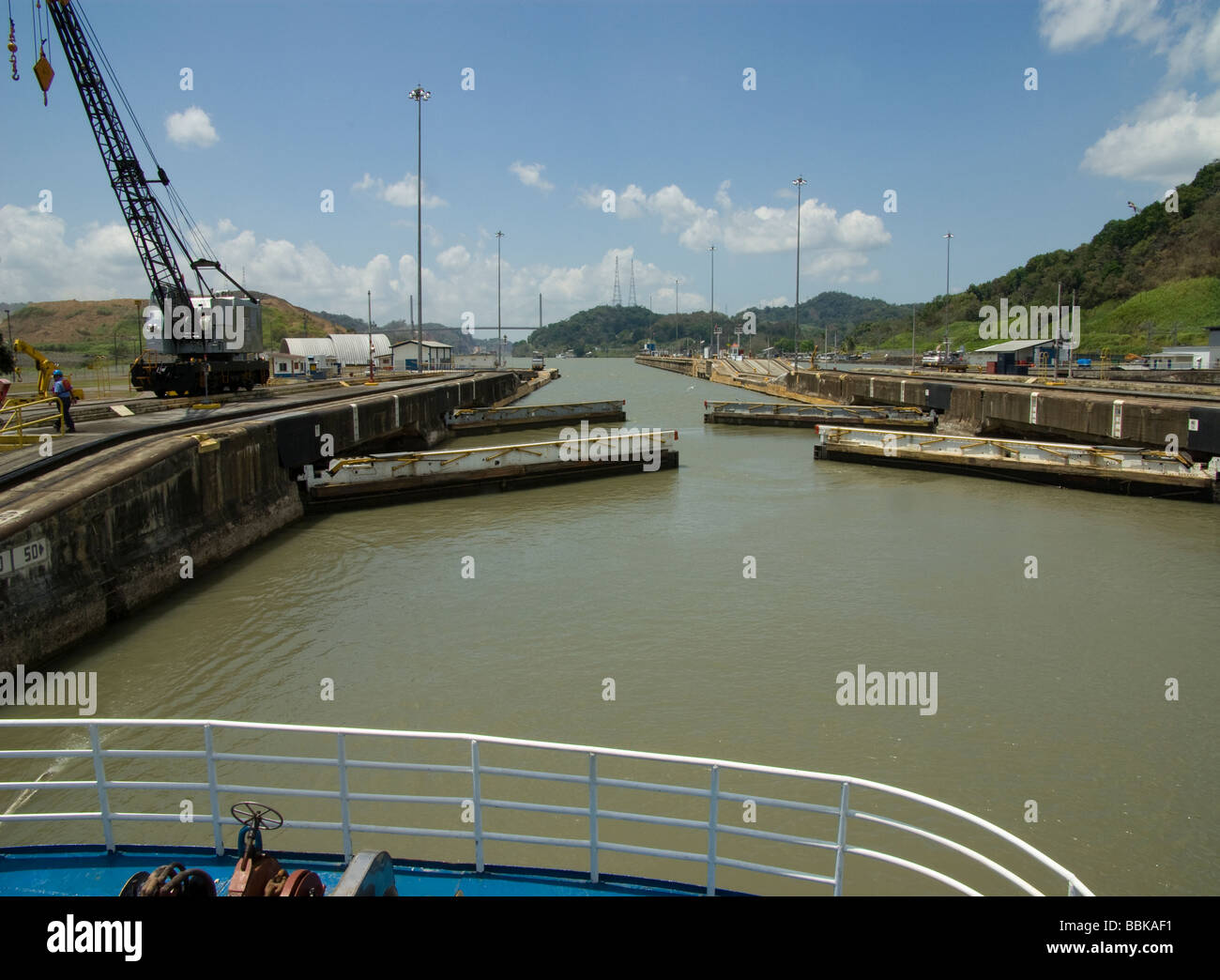 Panama.Panama Canal and Pedro Miguel Locks Stock Photo - Alamy