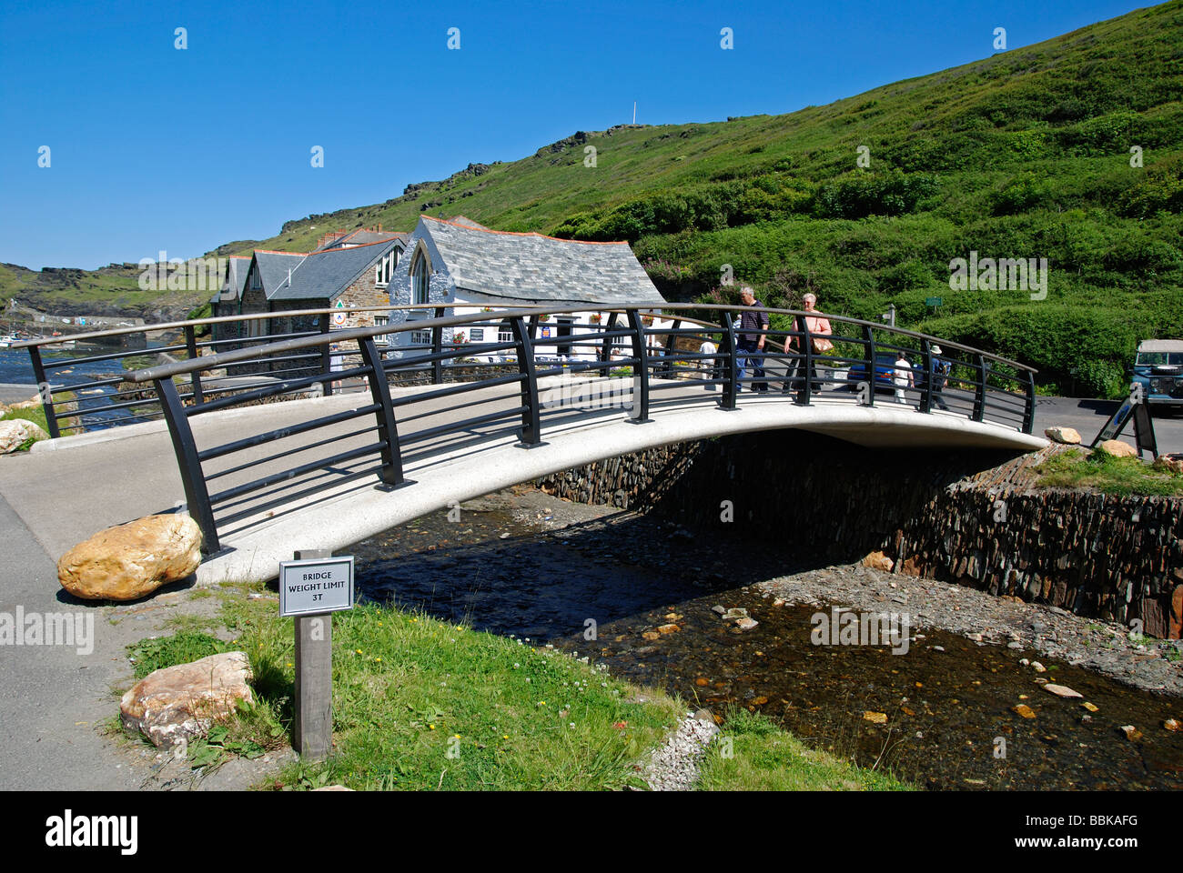 the new bridge over the river valency at boscastle in cornwall,uk Stock ...