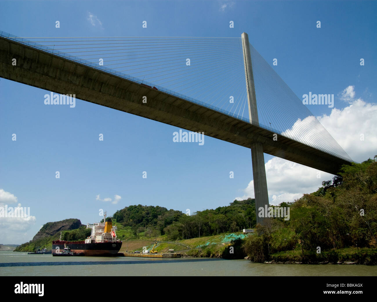 Panama.Panama Canal.The Centennial Bridge Stock Photo - Alamy