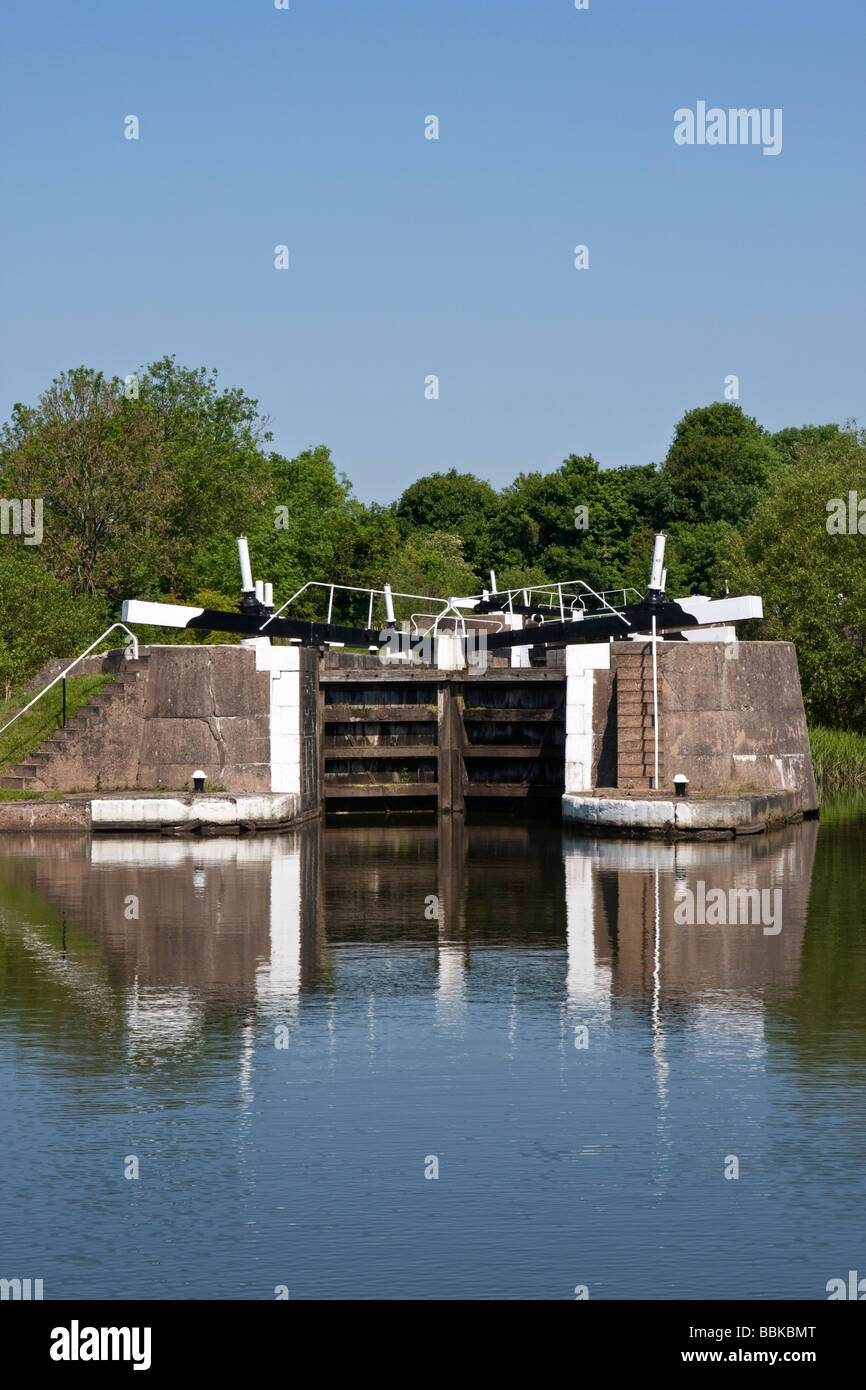 canal locks on the Grand Union canal at Knowle Stock Photo - Alamy