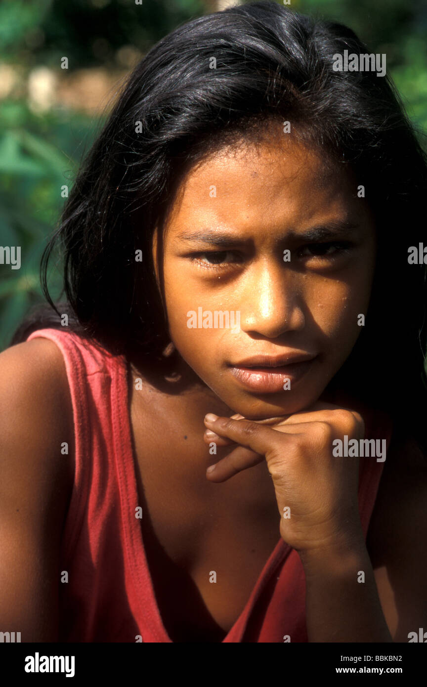 girl in tamarua mangaia cook islands Stock Photo - Alamy