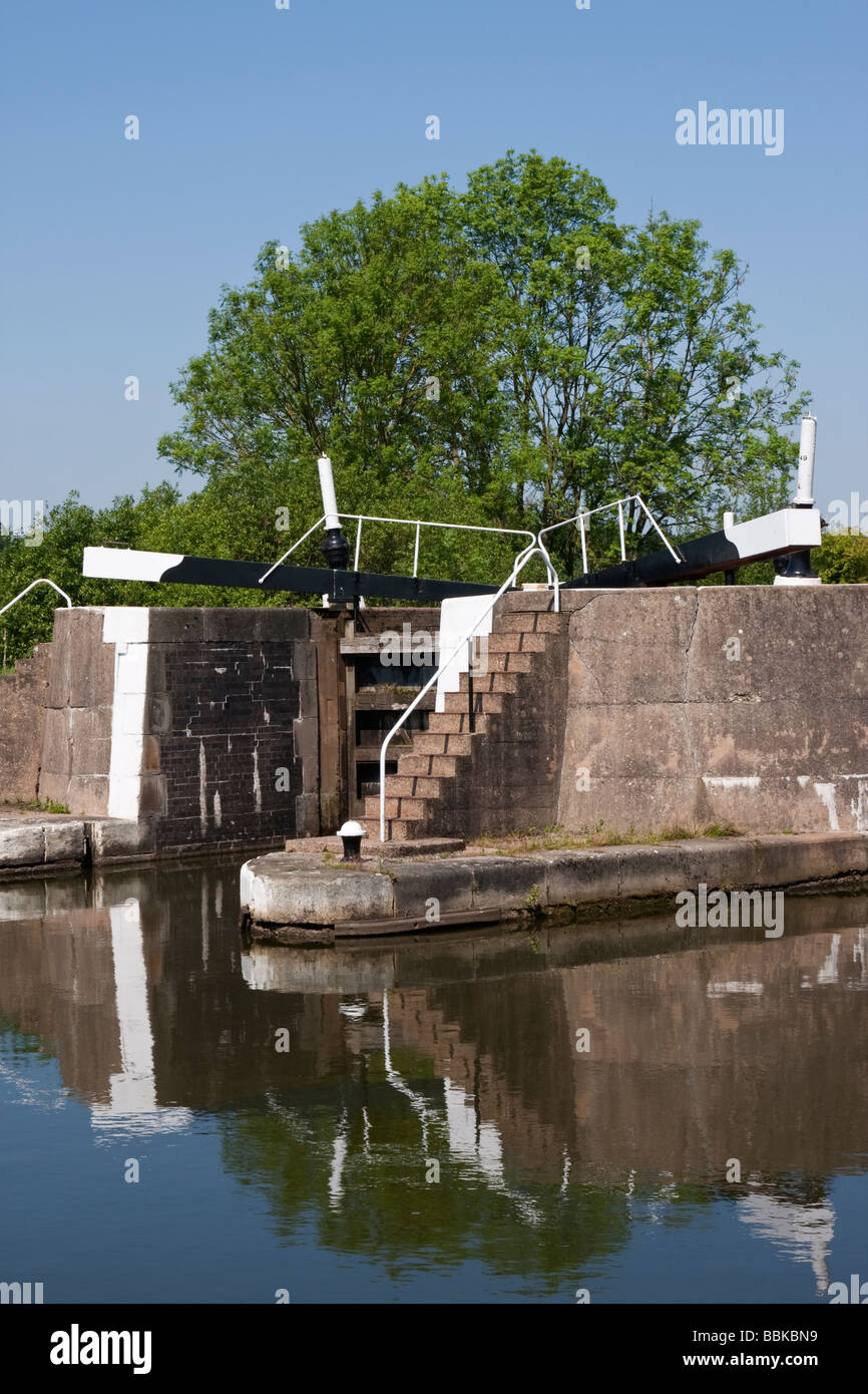 canal locks on the Grand Union canal at Knowle Stock Photo - Alamy