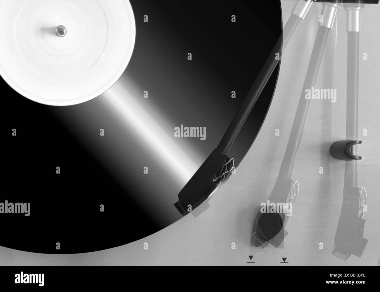 Vinyl Record in Motion Stock Photo - Alamy