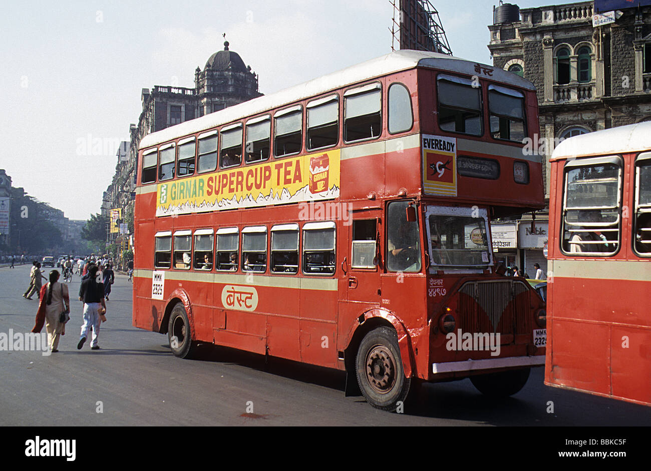 Bombay, Mumbai, India, Double-decker bus Stock Photo - Alamy Bombay, Mumbai, India, Double-decker bus Stock Photo - Alamy