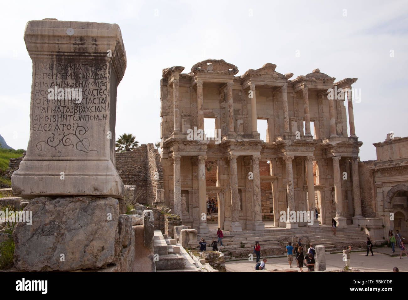 Ancient library at Ephesus in Turkey Stock Photo - Alamy