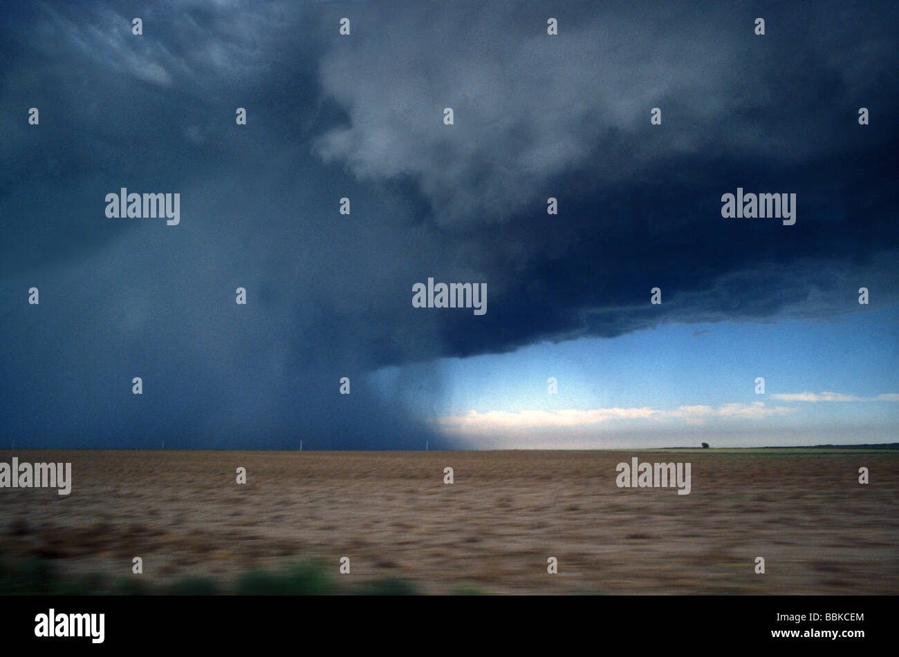 Super Cell cloud formation during a tornado in South Dakota USA Stock ...