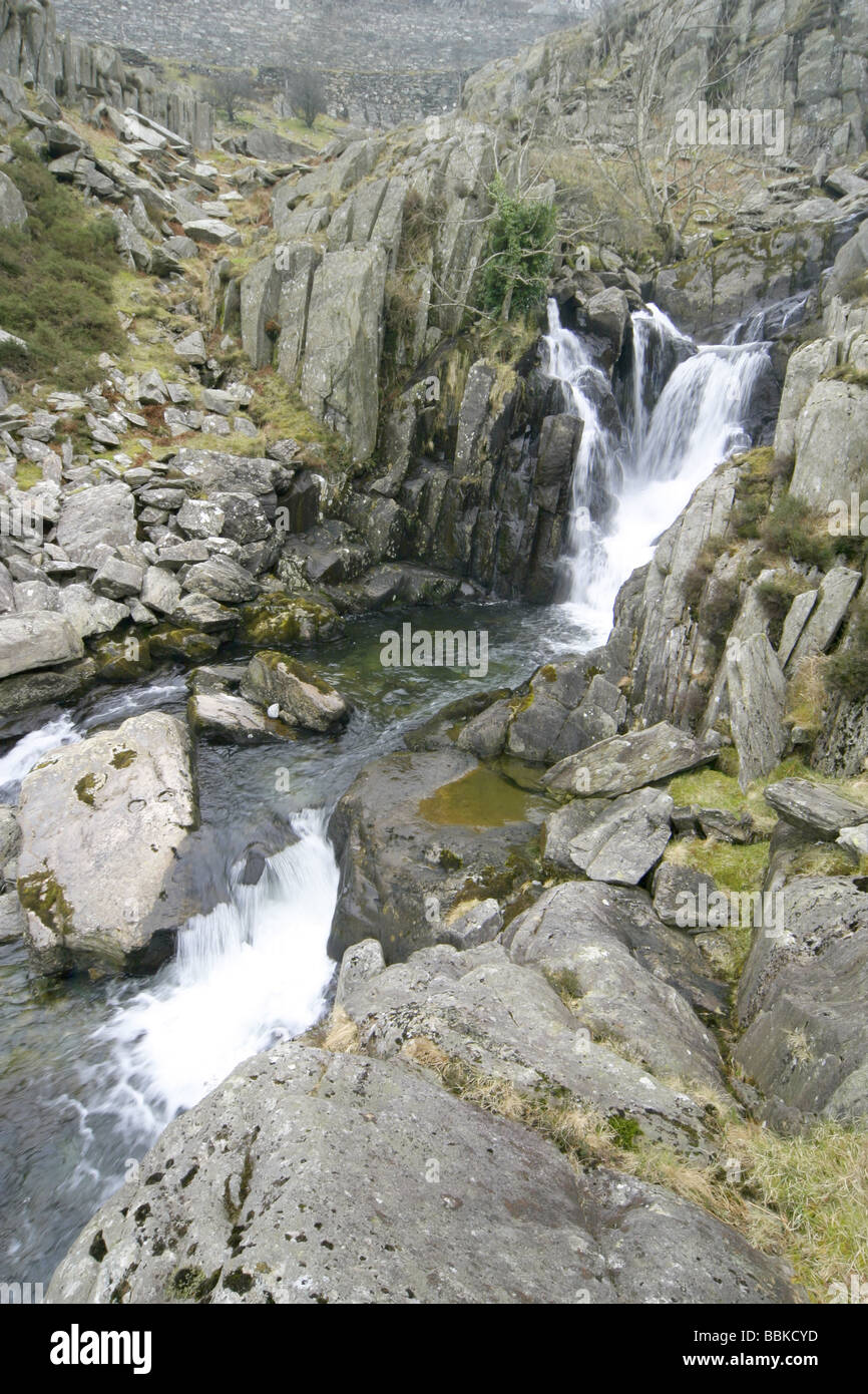 Rhaeadr Ogwen falls Snowdonia North Wales UK Stock Photo - Alamy