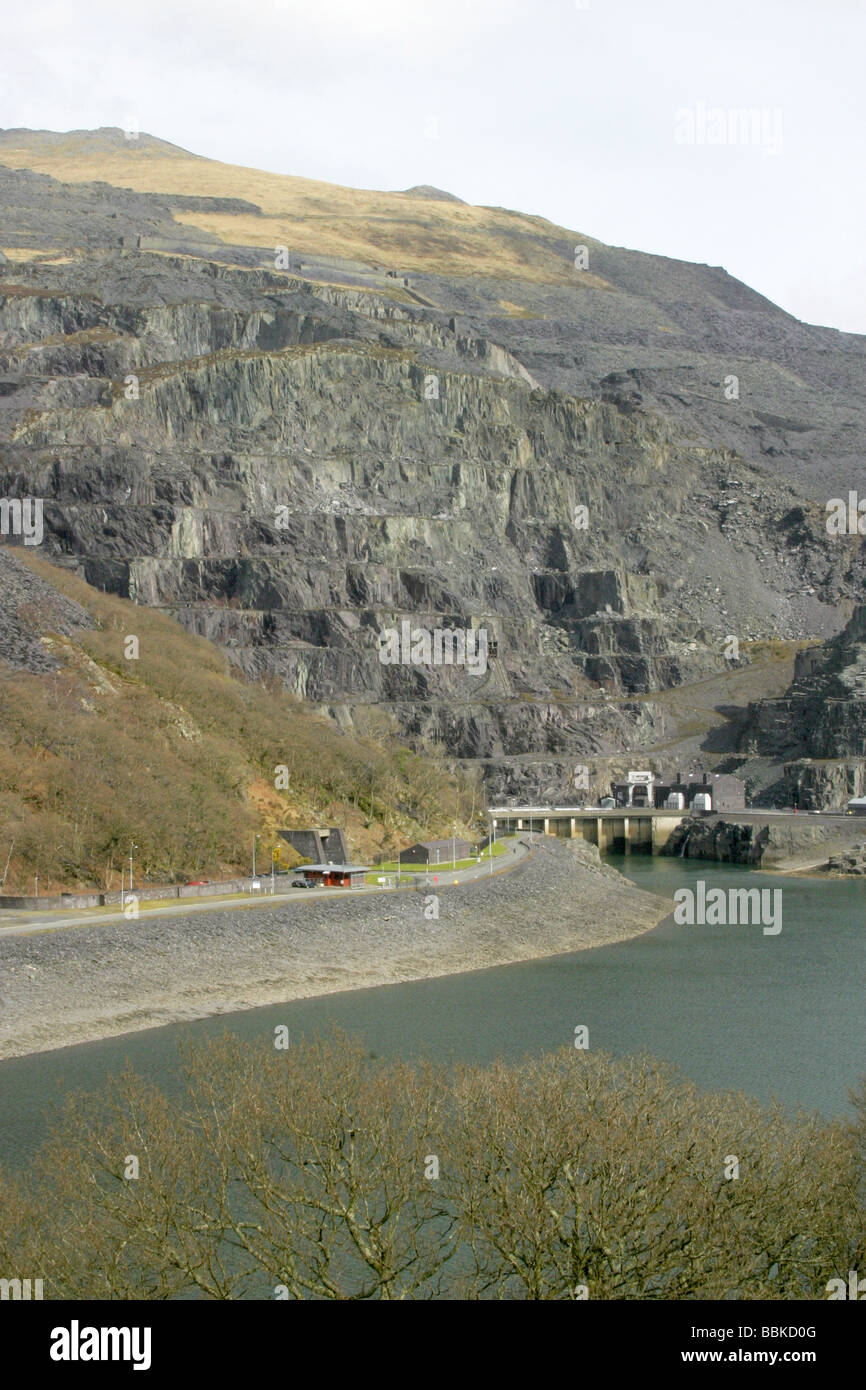 Eliden Mountain the Electric Mountain from across Llyn Peris in ...