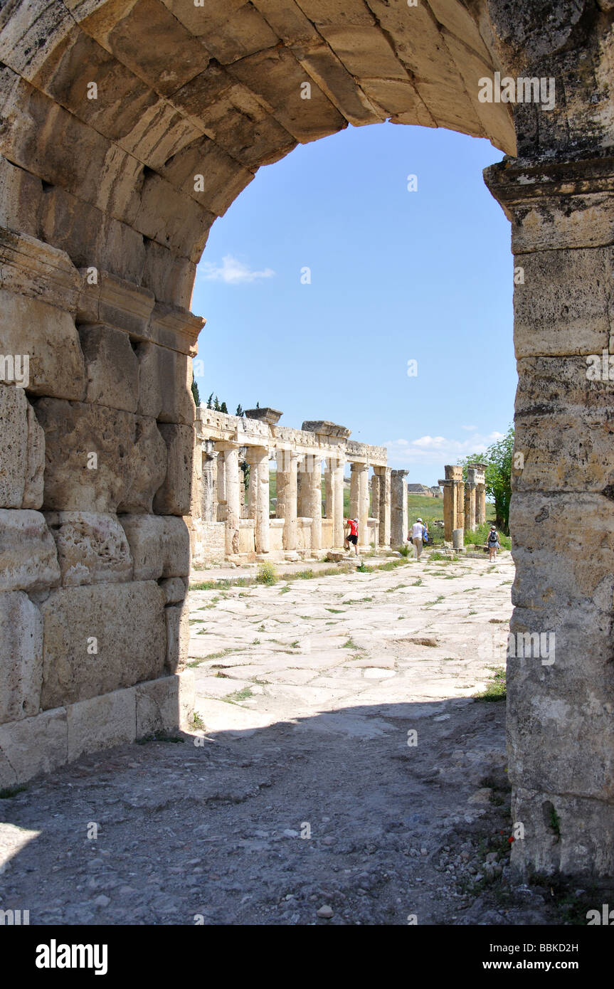 Arch of Domitian, The Agora, Hierapolis, Denizli Province, Turkey Stock ...