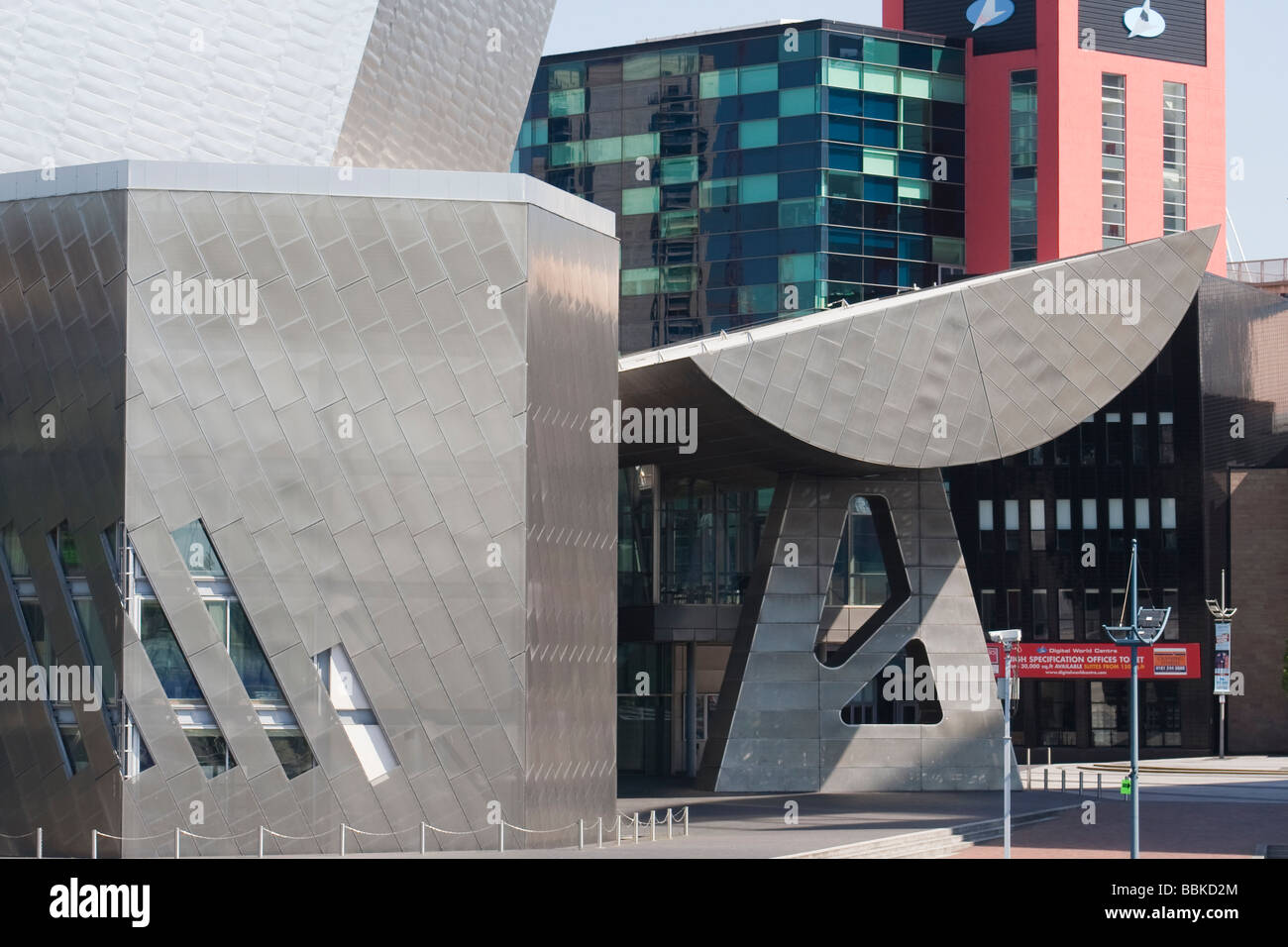 The Lowry Theatre architectural details with the Lowry outlet in the ...