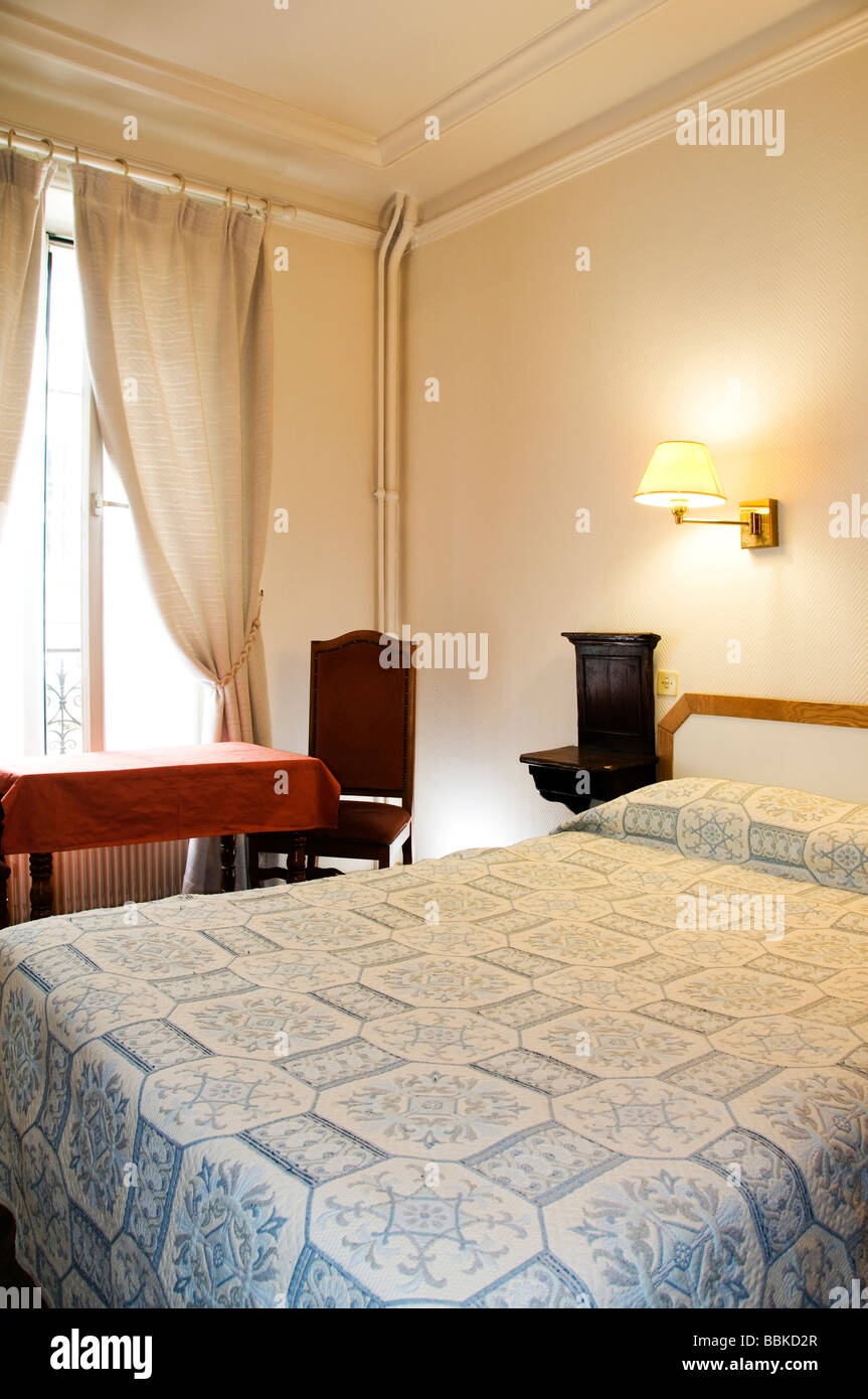 typical two star hotel room paris france in the latin quarter vertical ...