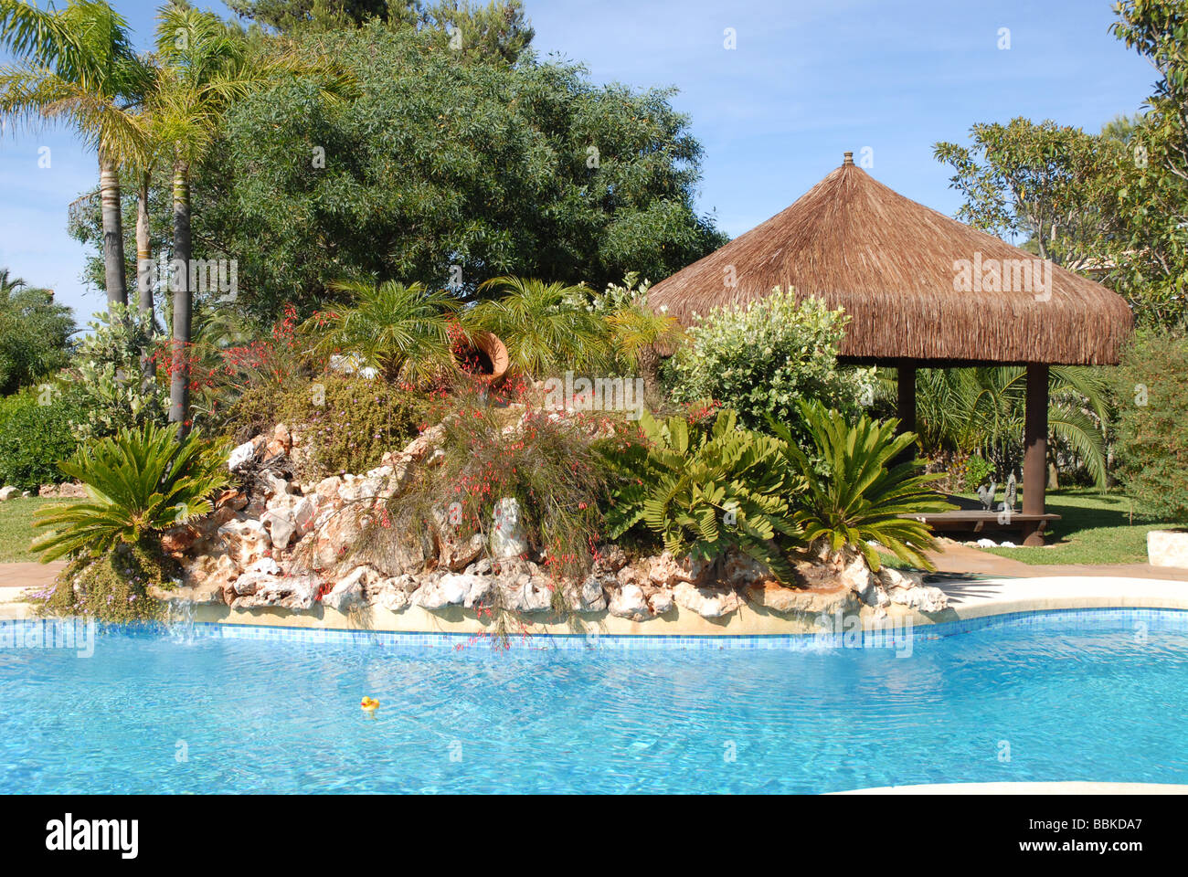Swimming pool water feature High Resolution Stock Photography and ...