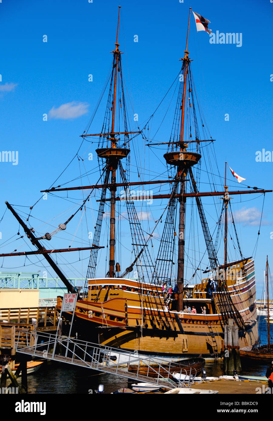 The Mayflower II ship, Plymouth, Massachusetts, USA Stock Photo - Alamy