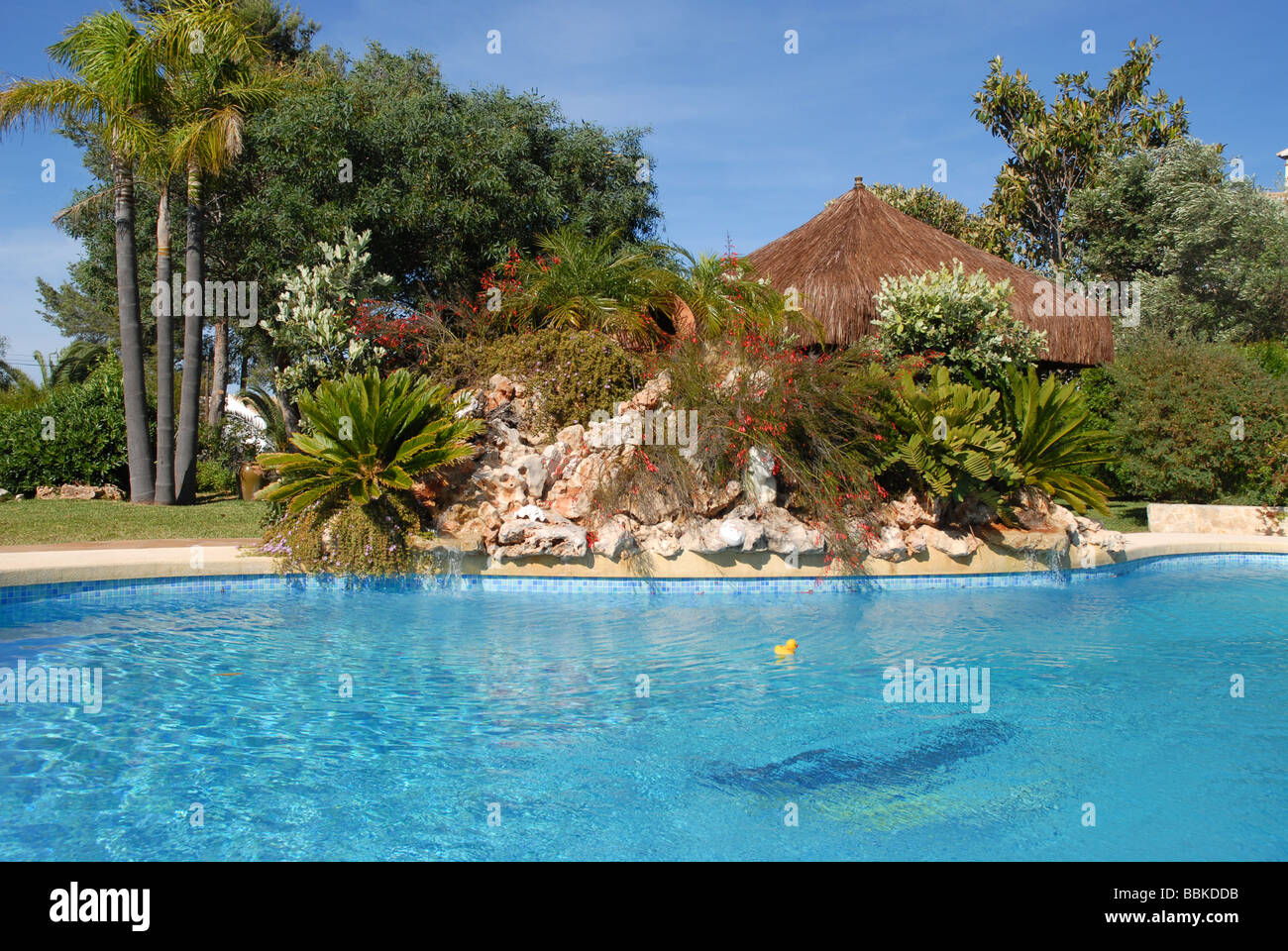 Swimming pool water feature High Resolution Stock Photography and ...
