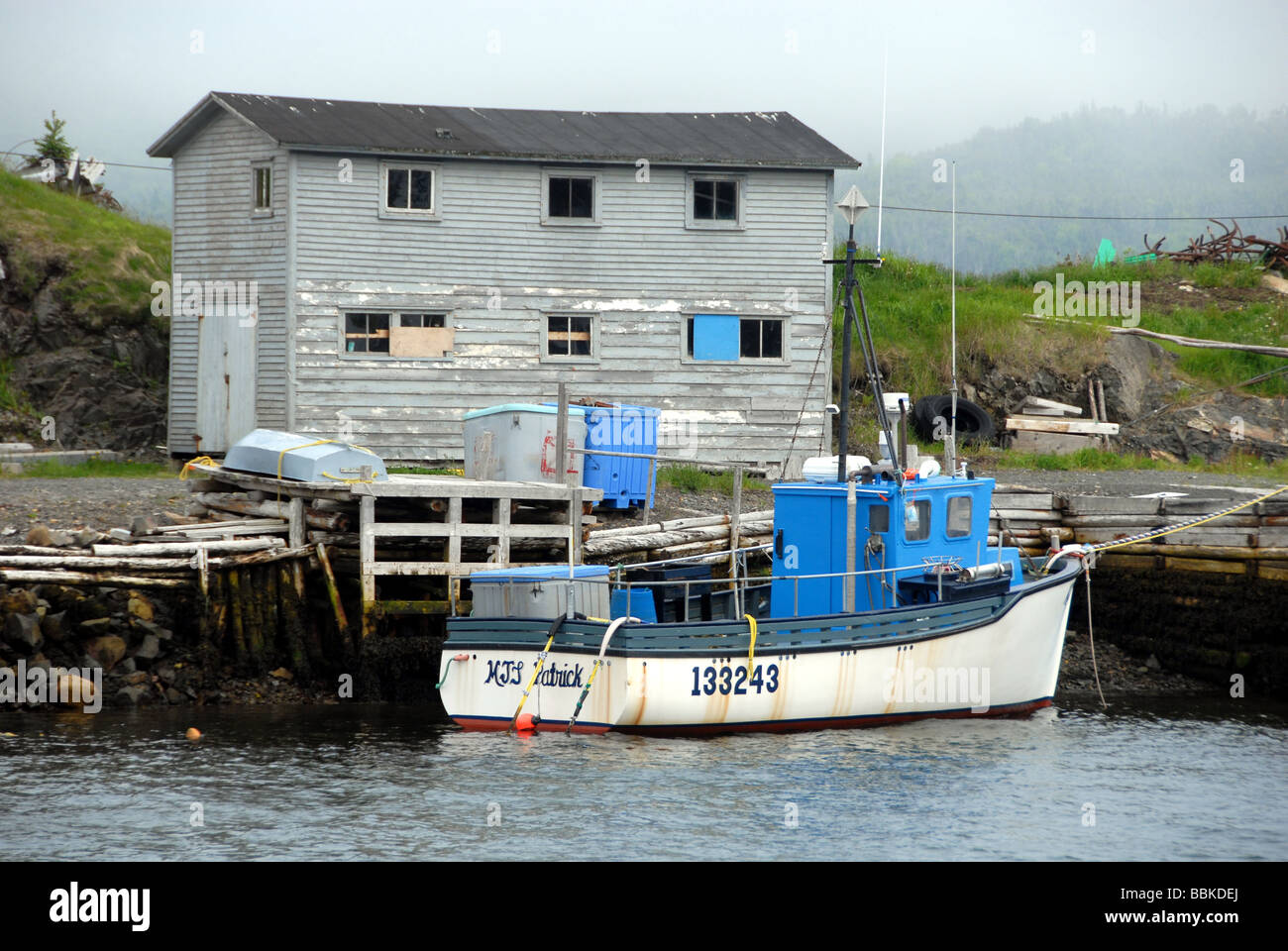 Fishing boats Newfoundland Canada Stock Photo - Alamy