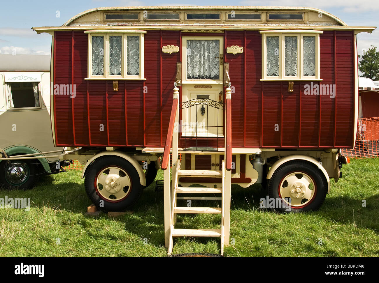 Classic red caravan Stock Photo: 24399432 - Alamy
