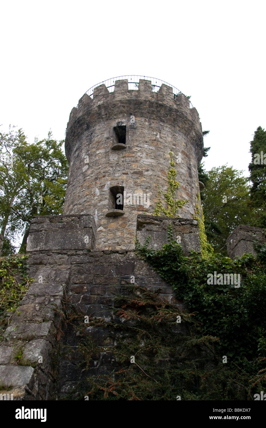 Pepperpot Tower in the grounds of Powerscourt house County Wicklow ...