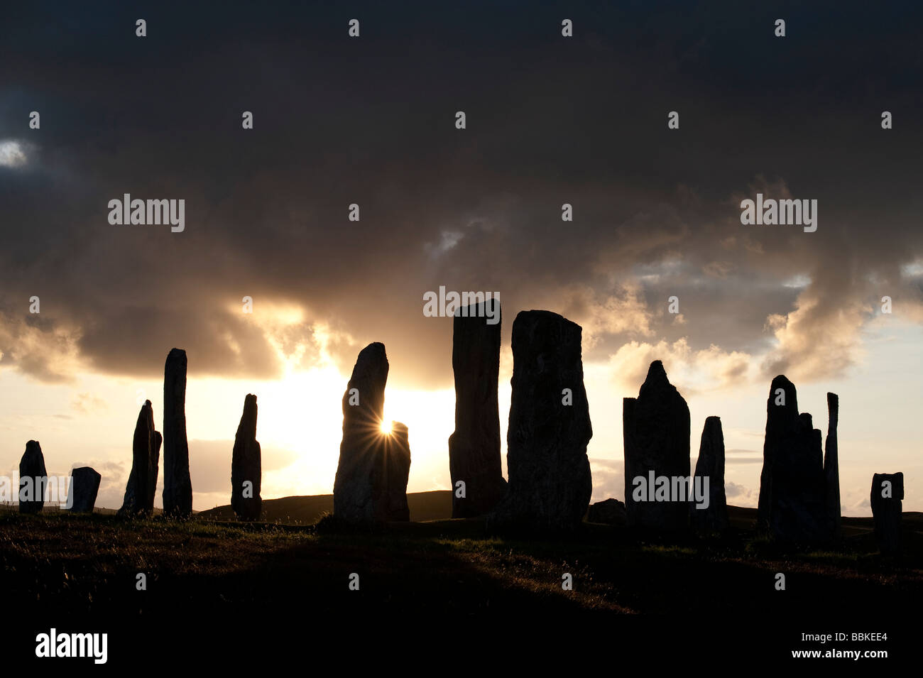 Sunset callanish stone circle hi-res stock photography and images - Alamy