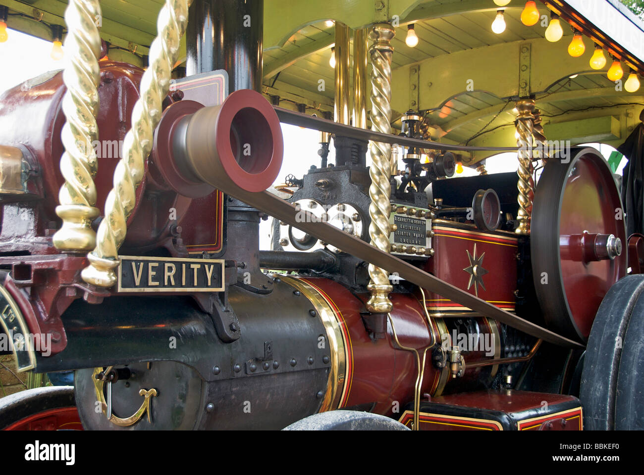 Steam Traction Engines at Crofton Beam Engines Steam Rally Stock Photo ...