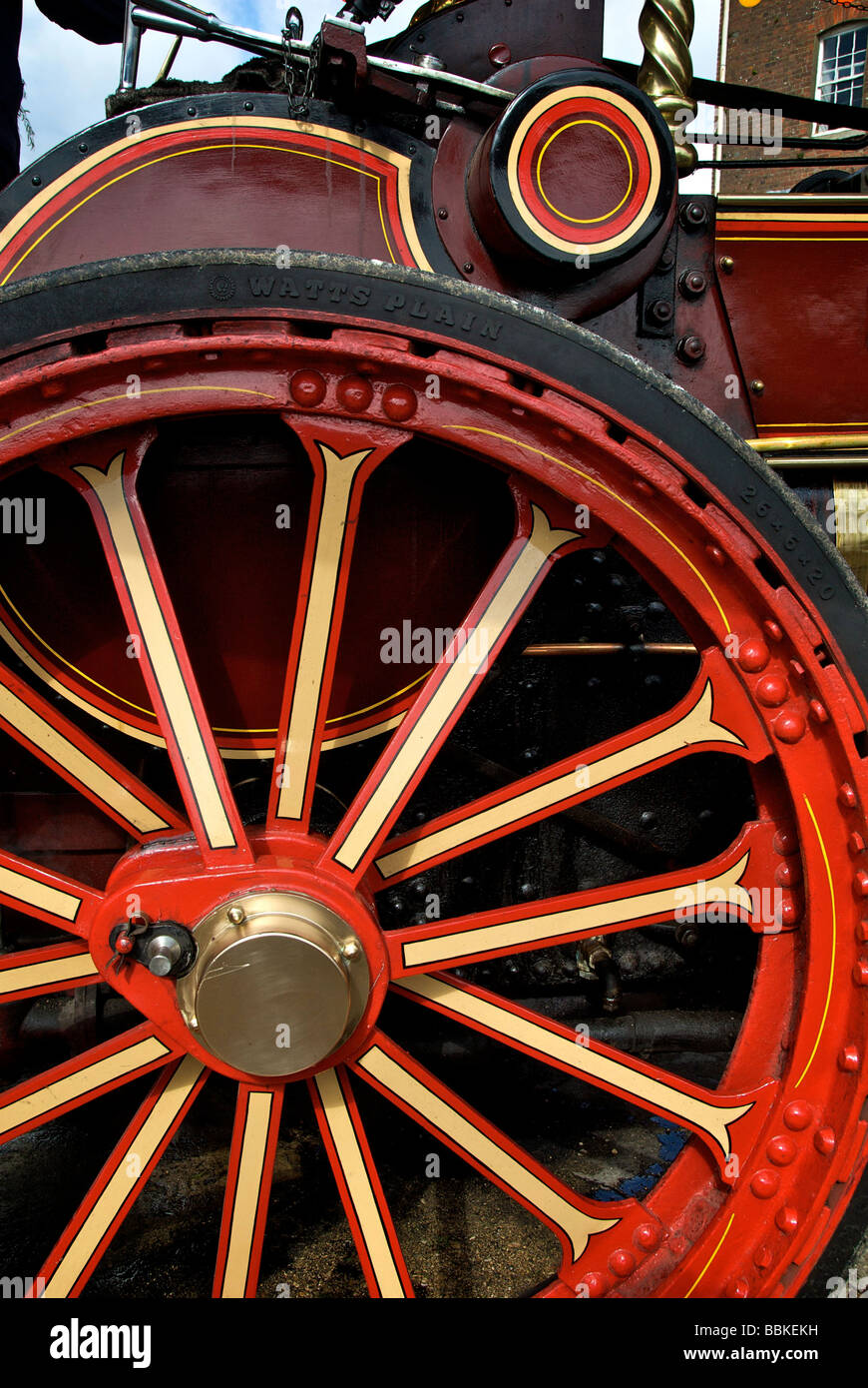 Steam Traction Engines at Crofton Beam Engines Steam Rally Stock Photo ...