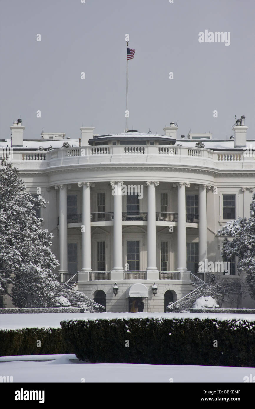 The White House Washington DC during winter Stock Photo - Alamy