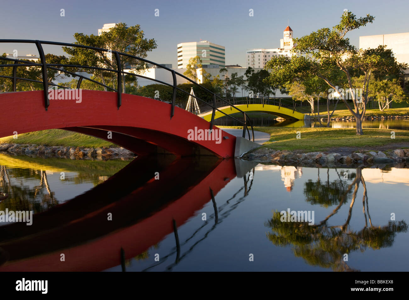 Rainbow Lagoon Park Waterfront Center Long Beach California Stock Photo ...