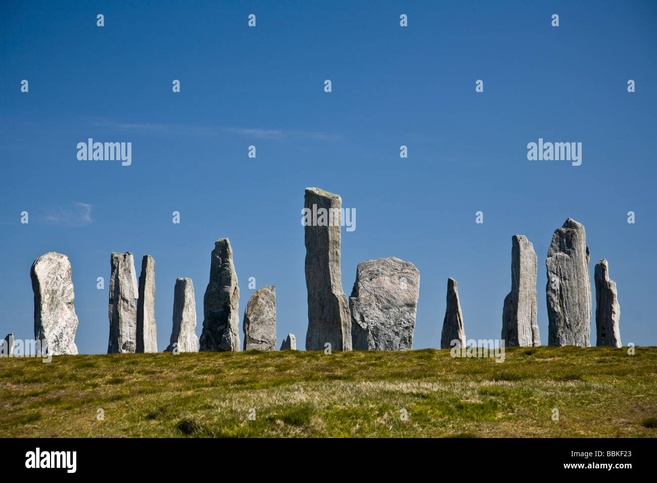 Standing Stones Callanish Isle of Lewis Scotland Stock Photo - Alamy
