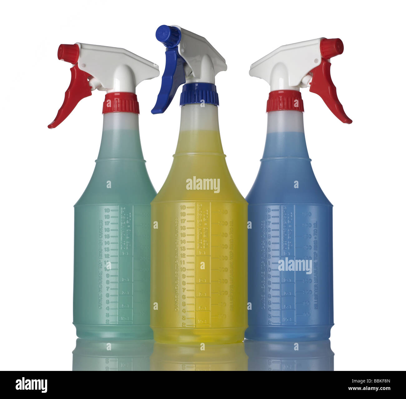 Three 3 spray bottle Stock Photo - Alamy