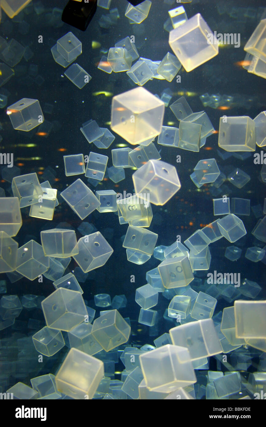 Cubes flying in water Stock Photo - Alamy