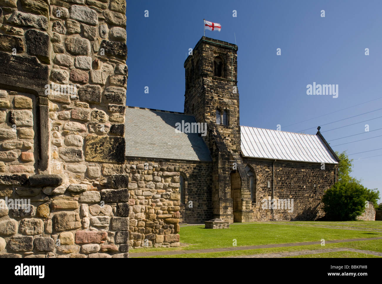 St Pauls Monastery and church in Jarrow, Tyneside, England Stock Photo ...
