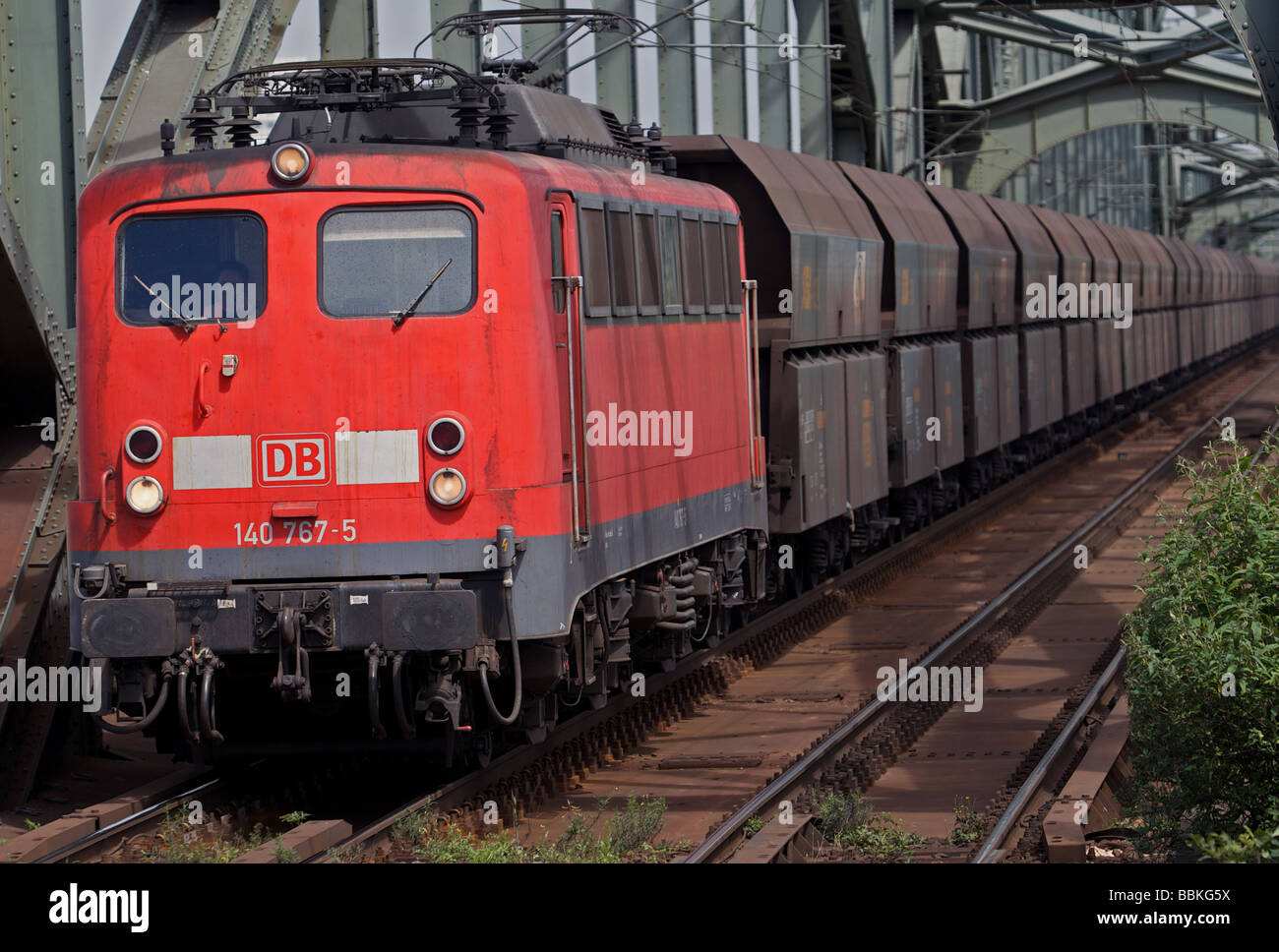 German Railways cargo train Stock Photo - Alamy