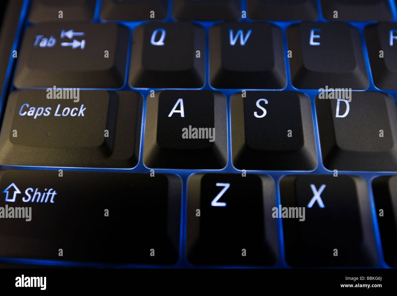 Lit Key Board Stock Photo - Alamy