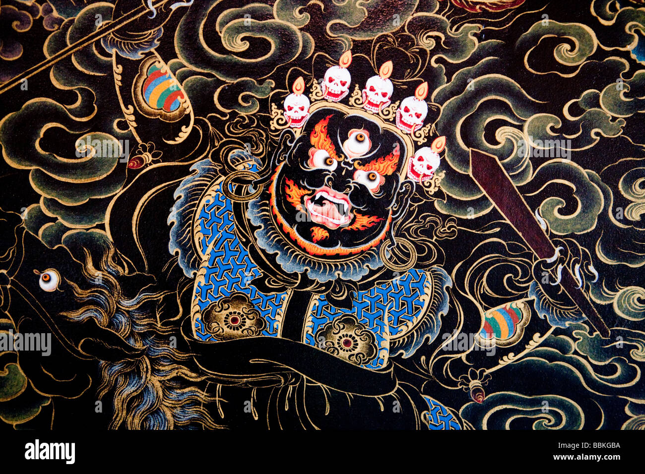 Mahakala Protector Deity of Tibet Namdroling Tibetan Monastery ...