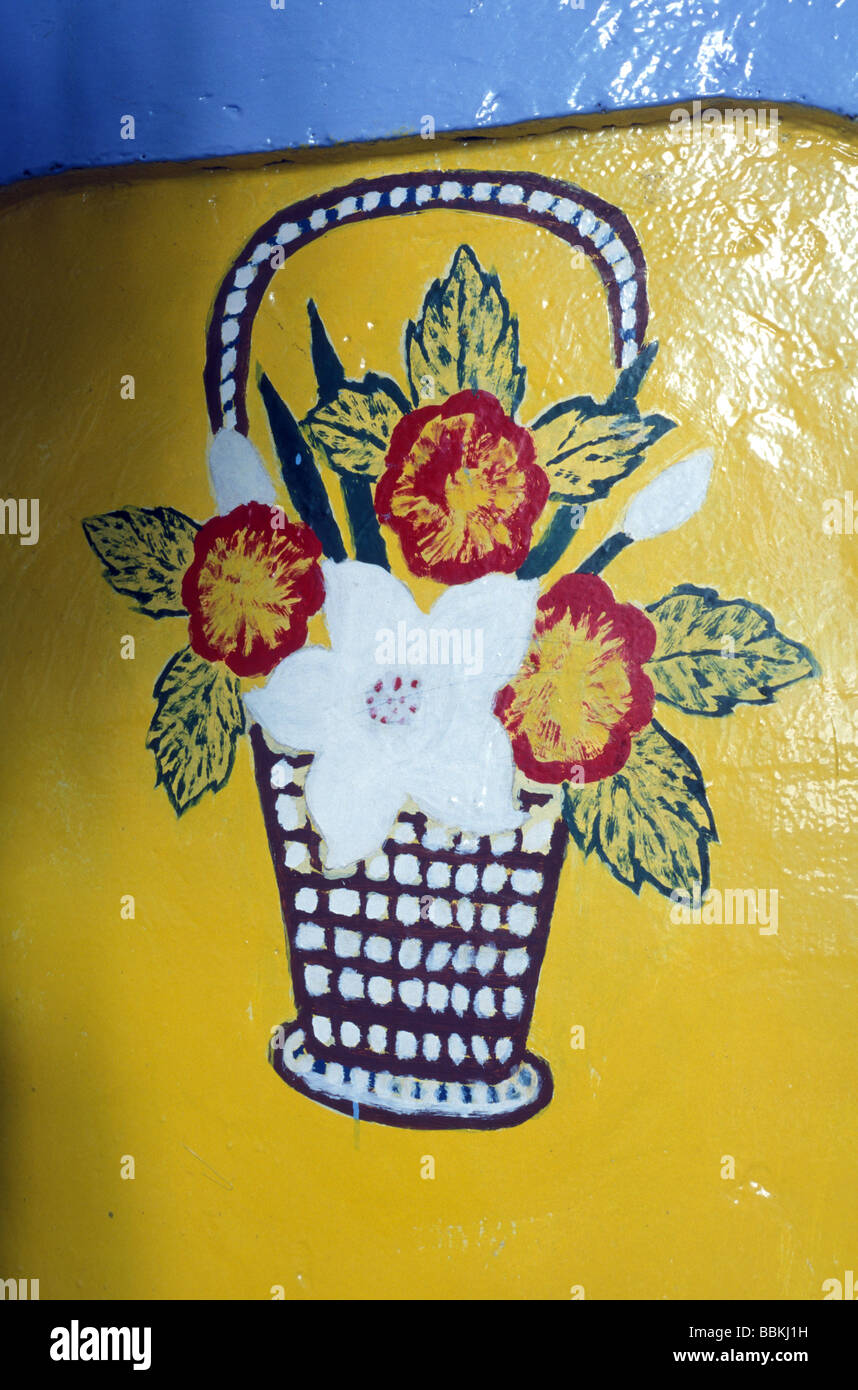 altar detail arorangi cicc rarotonga cook islands Stock Photo - Alamy