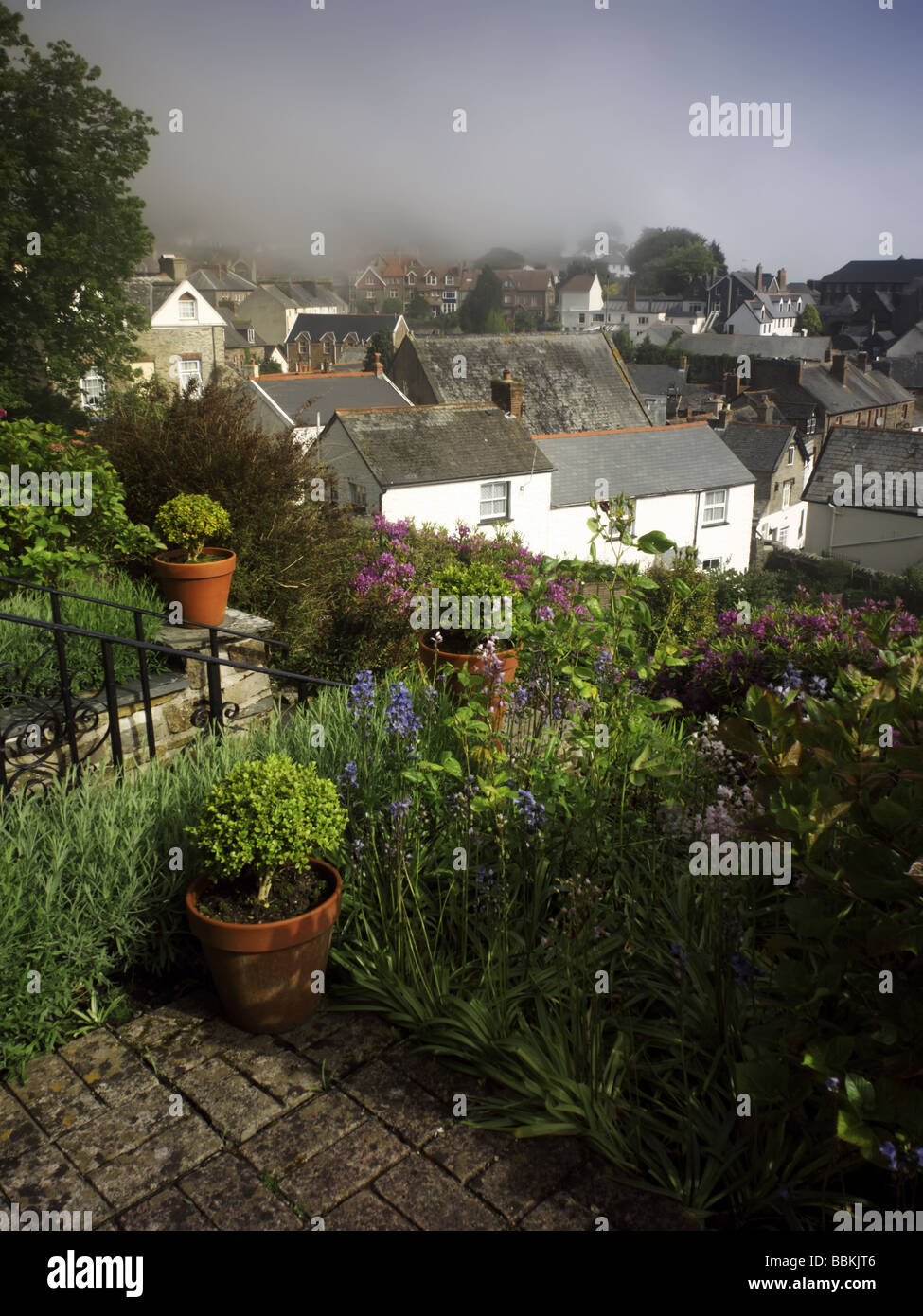 the village of lynton devon england Stock Photo - Alamy