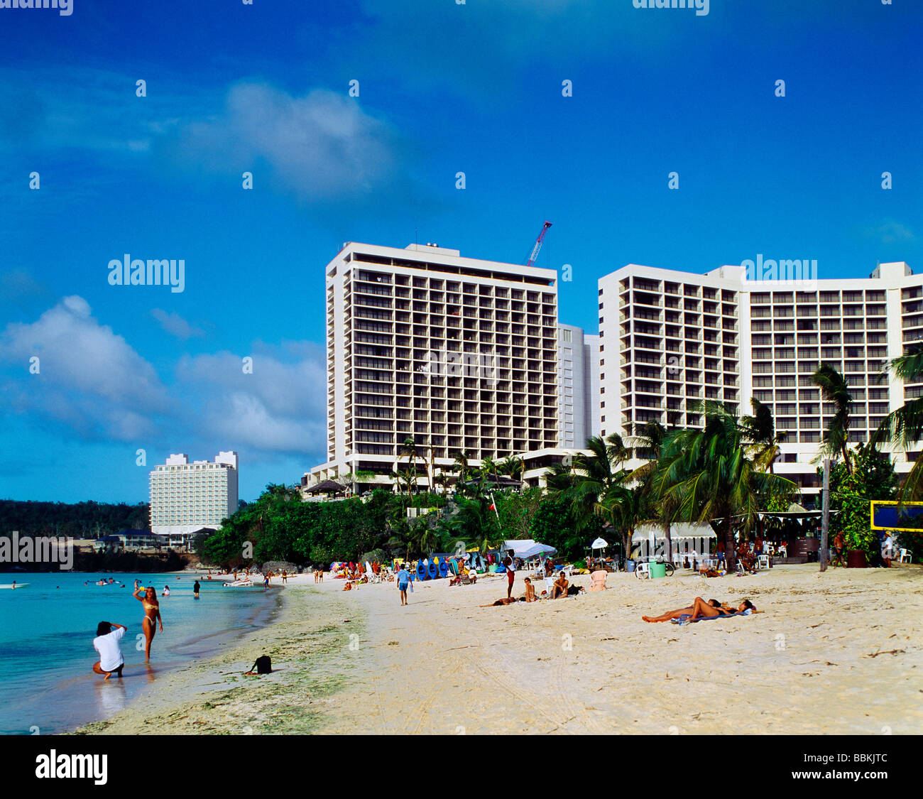 Guam Tuman Bay Reef Hotel Micronesia Stock Photo - Alamy