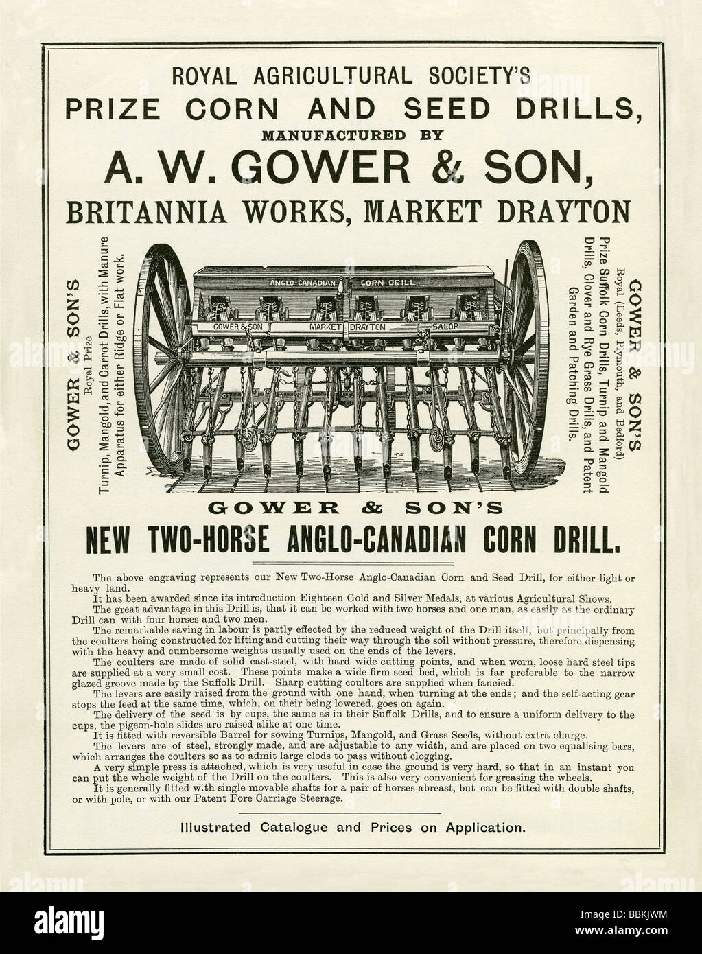 Horse drawn seed drill hi-res stock photography and images - Alamy