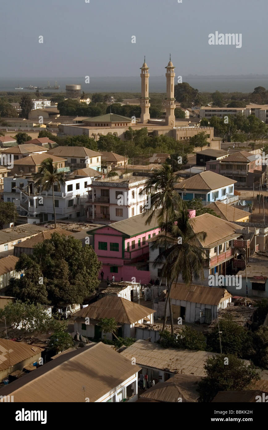 View over Banjul Gambia West Africa from Arch 22 Stock Photo - Alamy