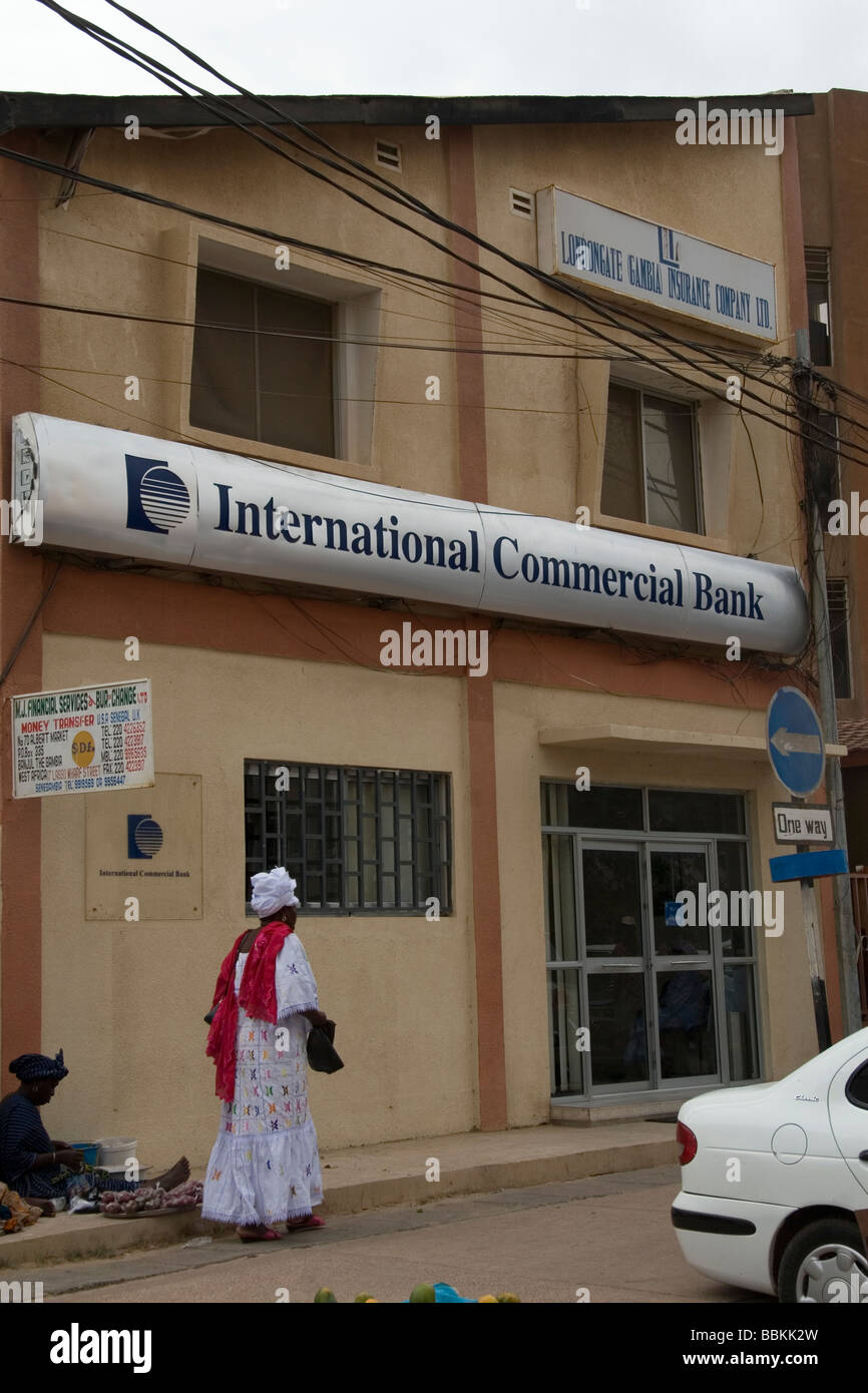 International Commercial Bank building Banjul Gambia West Africa Stock ...