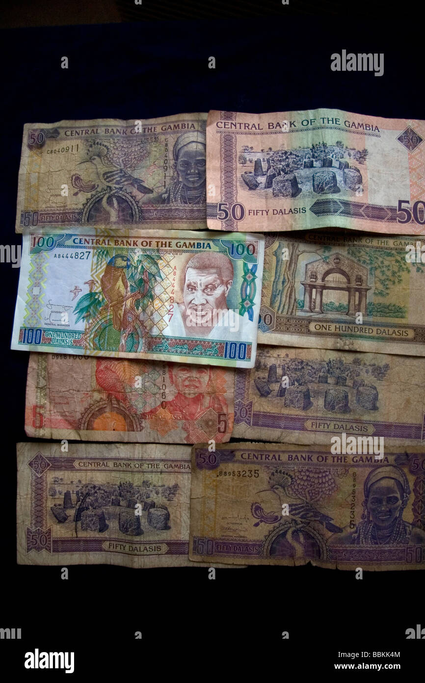 Banknotes Gambia West Africa Stock Photo - Alamy