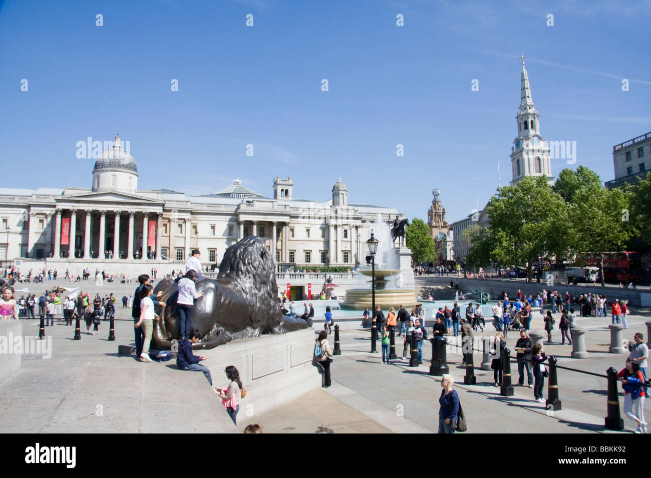 Trafalgar Square London England Stock Photo - Alamy