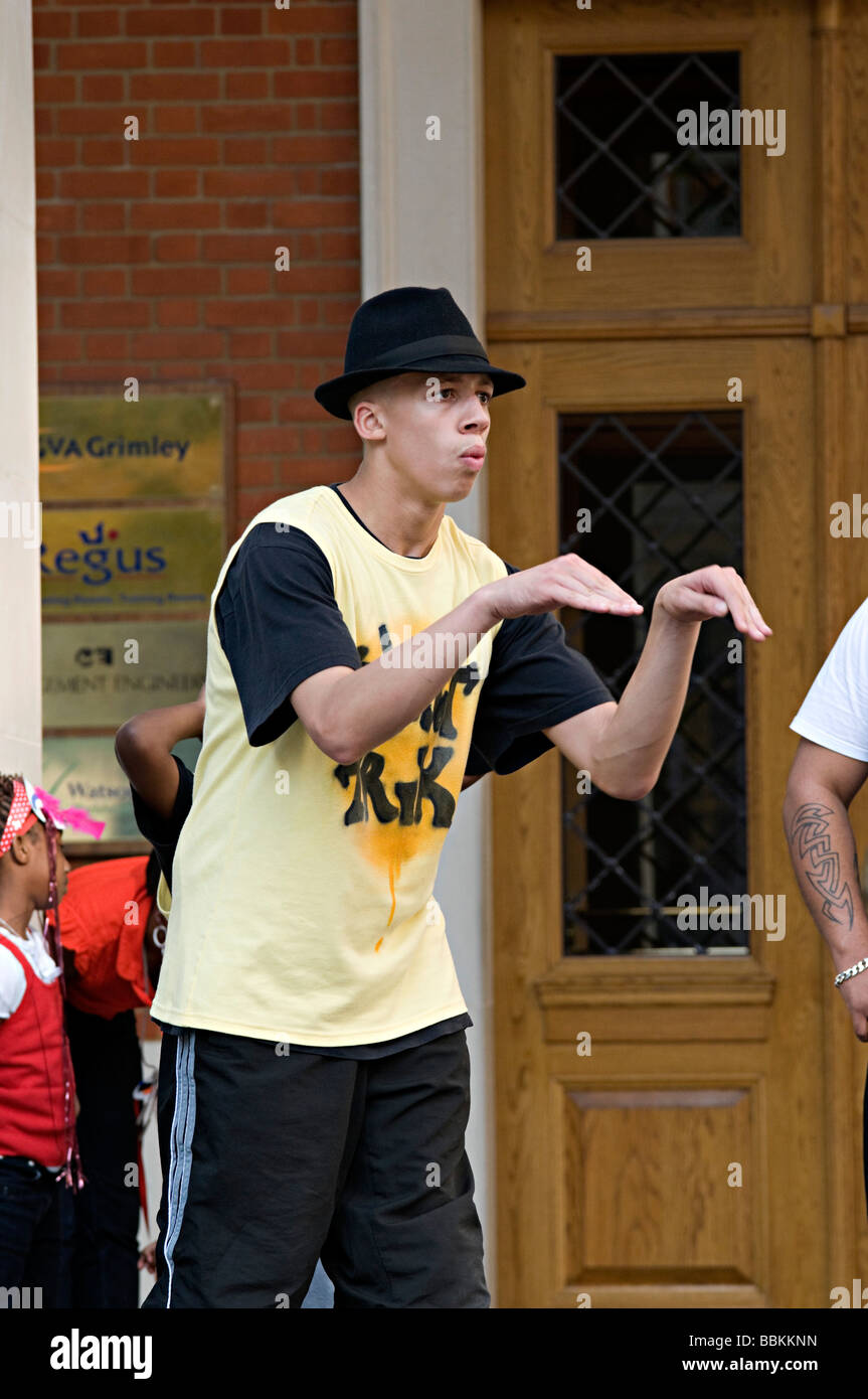 break dancers and body poppers performing live at artsfest birmingham ...