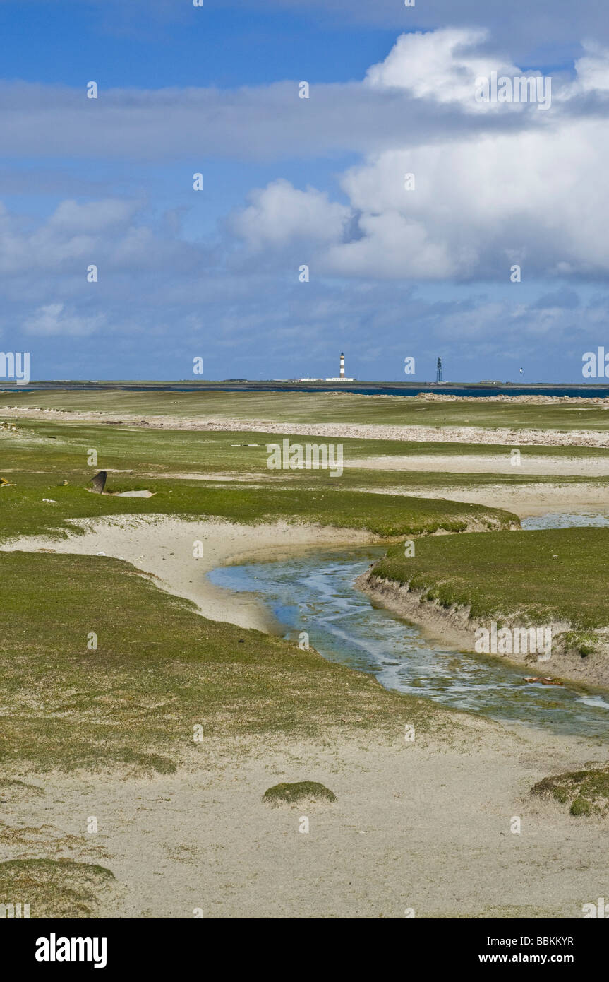 dh Linklet Bay NORTH RONALDSAY ORKNEY Sandy links golf course Stock ...