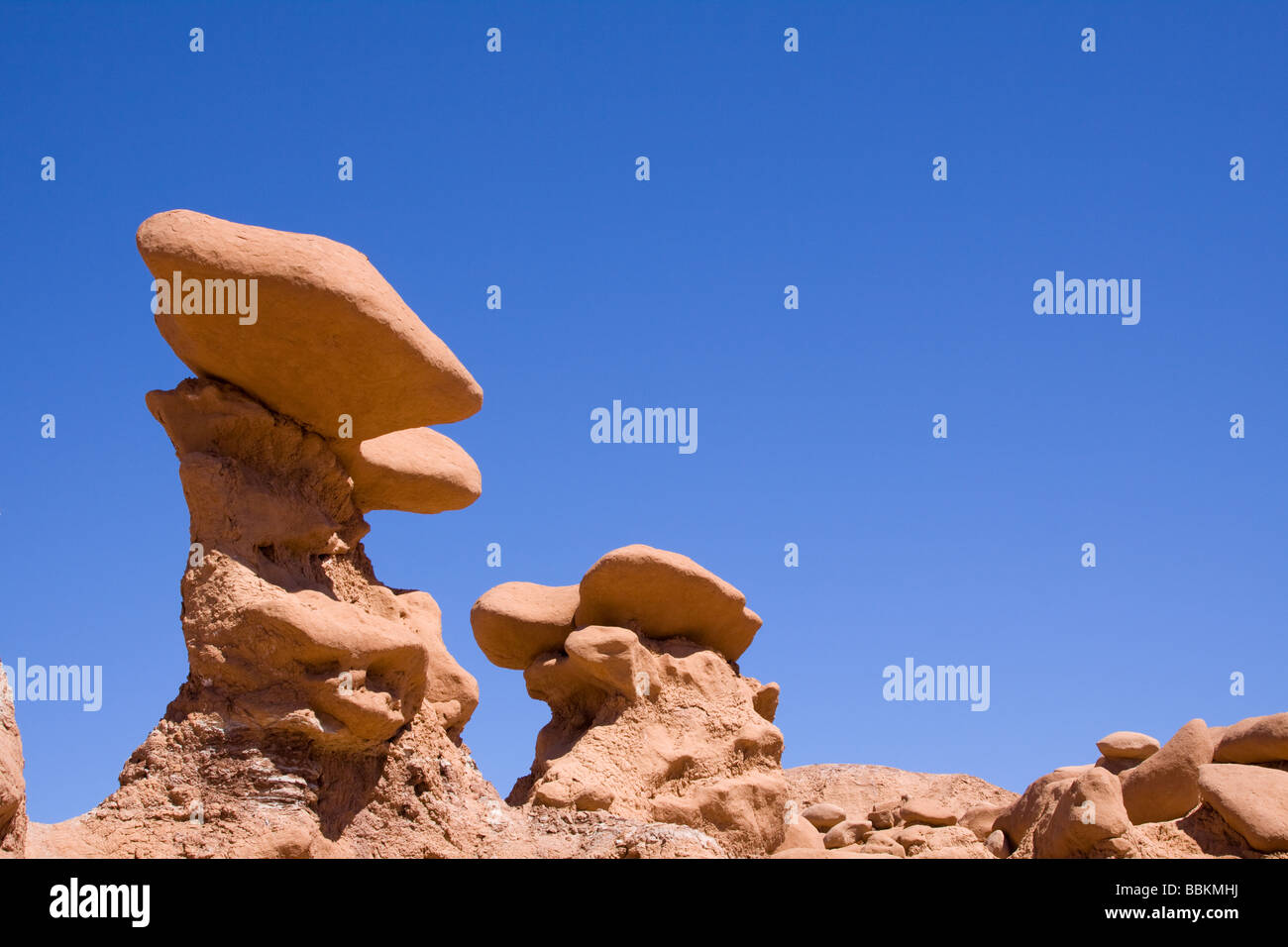 Eroded rock formation, Goblin Valley State Park, Utah Stock Photo - Alamy