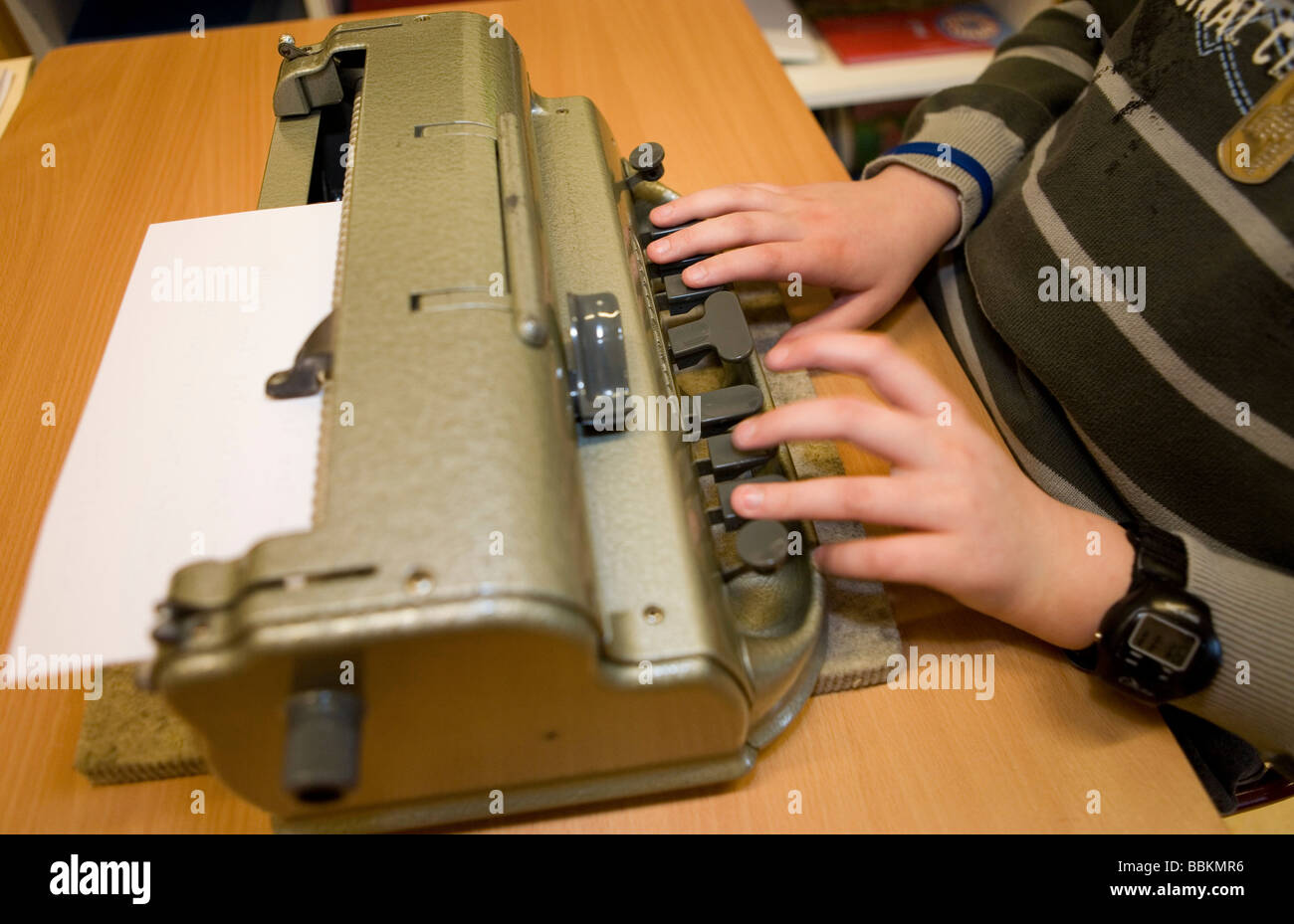 Braille machine hi-res stock photography and images - Alamy